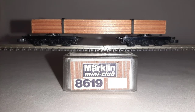 MÄRKLIN Z GAUGE - 8619 Timber Bogie Wagon £12.00 - PicClick UK
