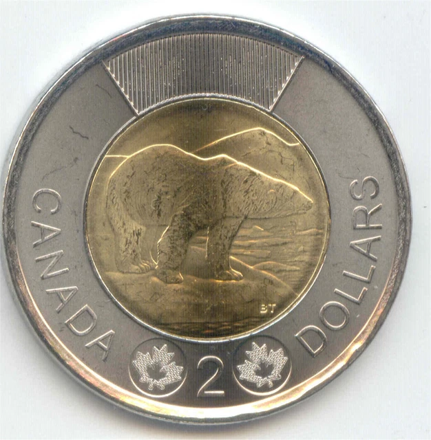 CANADA 2021 TOONIE Two Dollar Canadian $2 UNC Exact Coin Polar Bear ...