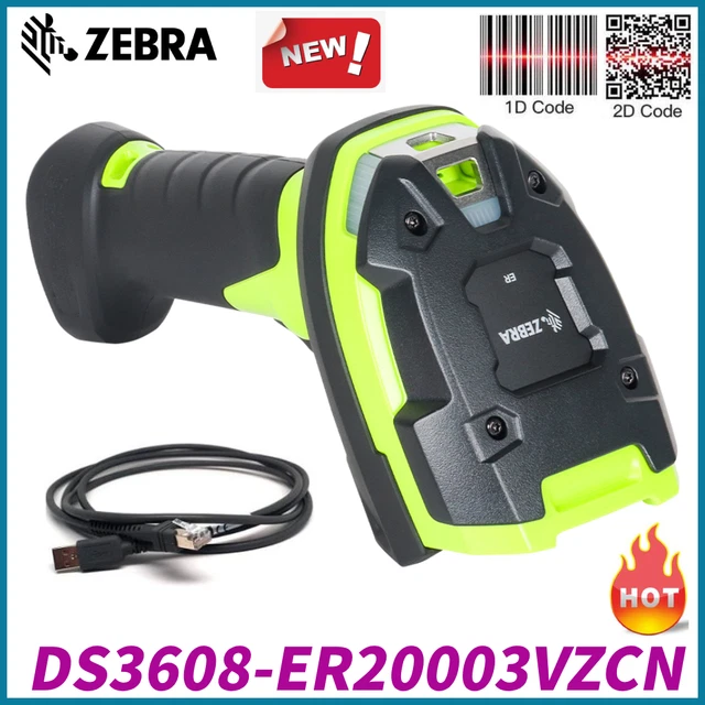 ZEBRA DS3608-ER20003VZCN ULTRA-RUGGED Handheld Corded 2D Barcode ...