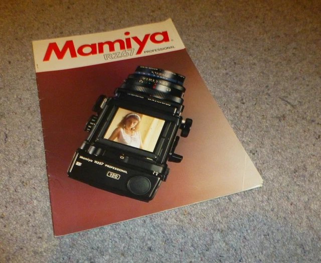 RARE 1987 MAMIYA PRODUCT CATALOGUE ADVERTISING BROCHURE , A4 , 13 pages ...