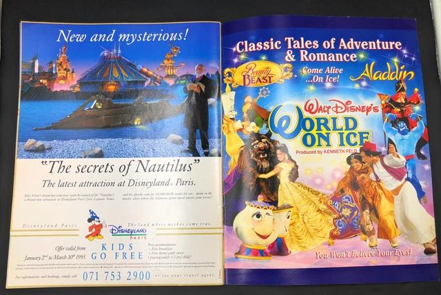 VINTAGE WALT DISNEY'S WORLD ON ICE Programme Book Mickey Mouse Front ...