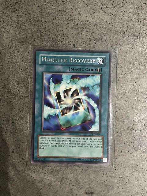 CARTE CARD YU-GI-OH Konami 1996 Edition Monster Recove Holo PSV-066 ...