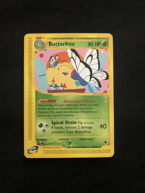 CARTA POKÉMON BUTTERFREE 38/165 Expedition Set Base Rara Inglese EUR 4 ...