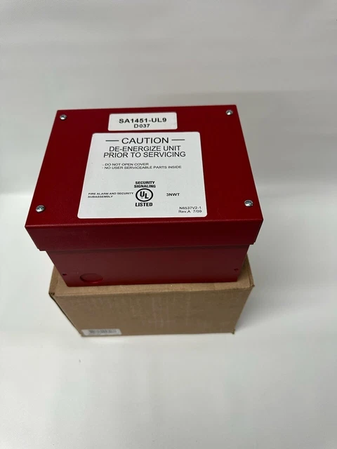 HONEYWELL SA1451-UL9 FIRE Alarm Transformer & Enclosure, New in Box £23 ...
