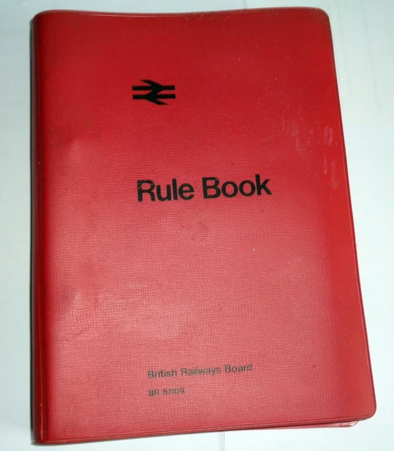 VINTAGE 1971 BRITISH Railways Book: Rules For Observance By Employees £ ...
