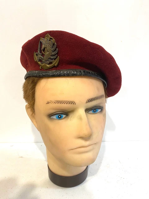 ANCIEN BÉRET ROUGE Militaire Armée Française insigne Infanterie de ...