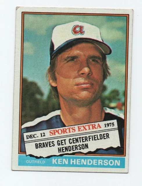 CARTA ATLANTA BRAVES Ken Henderson Topps 1976 464T EUR 2,30 - PicClick IT