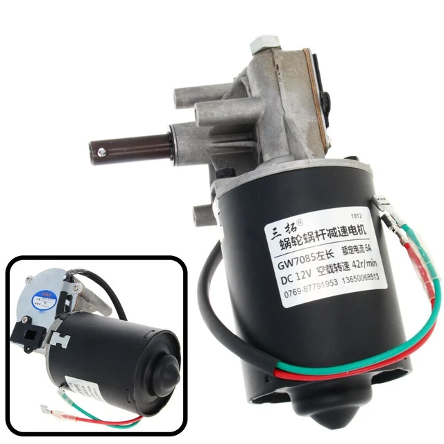 WORM GEAR MOTORE Elettrico DC 6V 4RPM RC Coppia GW7085 Riduzione ...