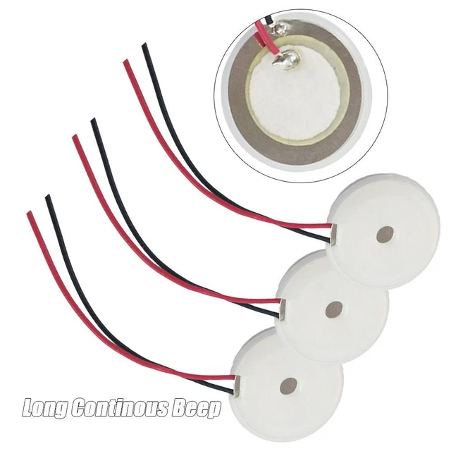 ALARM BUZZER PIEZOELECTRIC Piezo Buzzer Ceramic Wafer Plate Loudspeake ...