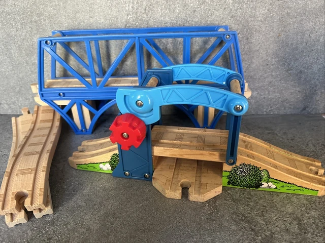 THOMAS & FRIENDS Wooden Train SODOR BAY BRIDGE & SLING BRIDGE LOT EUC £ ...