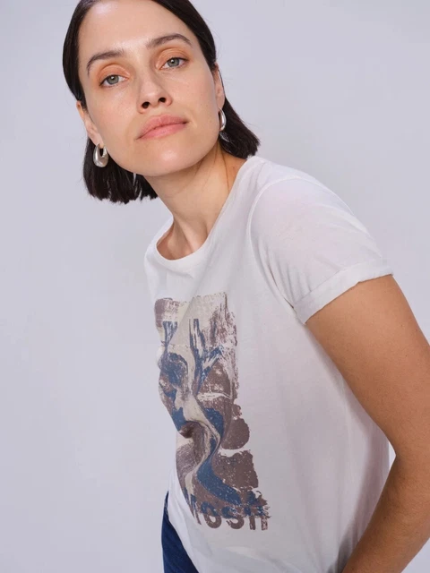 MOS MOSH T-SHIRT Top Shirt Flori size S Vorlagemuster neue Kollektion UVP 49,- EUR 40,00 ...