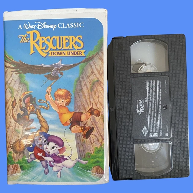 THE RESCUERS DOWN Under VHS Black Diamond Clamshell 1991 Disney. Free ...