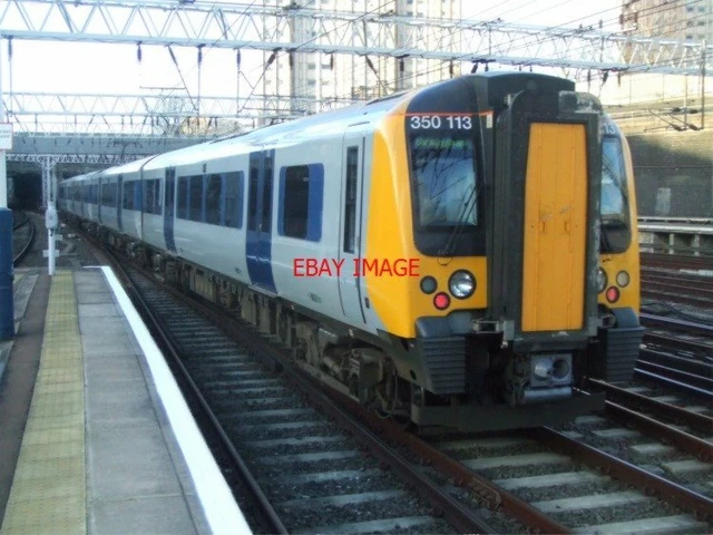 PHOTO CLASS 350 4-Car Emu No 350 113 Arriving At Euston On A Service ...