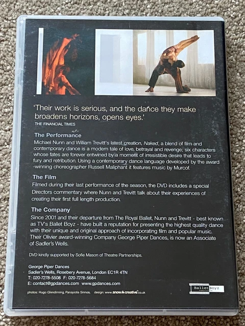 BALLET BOYZ/ GEORGE Piper Dances - Naked DVD £21.49 - PicClick UK