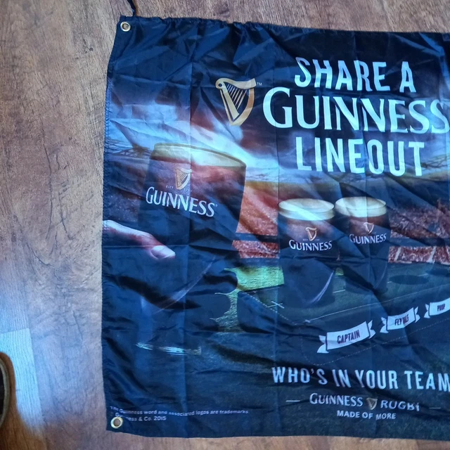 GUINNESS , ADVERTISING Flag/Wall Banner £4.99 - PicClick UK