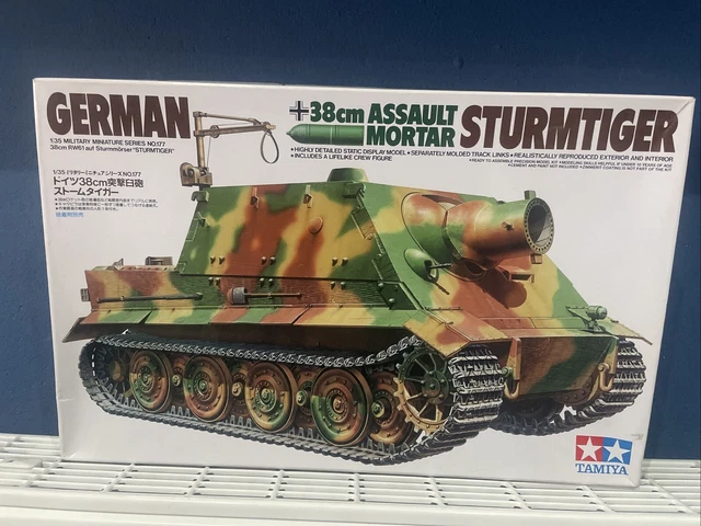 TAMIYA 1/35 MILITARY German Sturmtiger 38cm Assault Mortar Model Kit £ ...