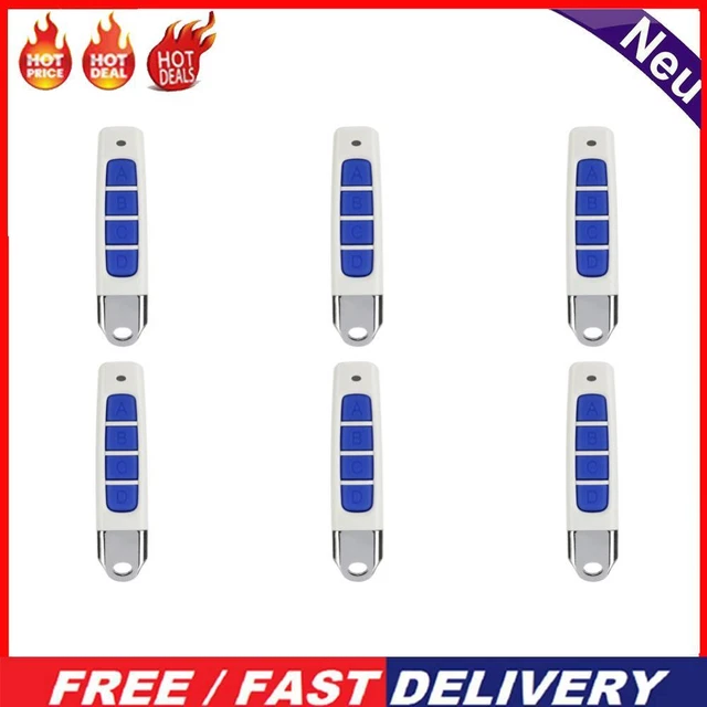 433MHZ CLONING CODE Plastic 4 Keys Remote Control for Garage Gate ...