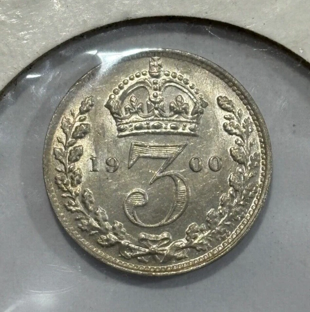 1900 GREAT BRITAIN 3 Pence 0.925 Silver Coin $29.99 - PicClick AU