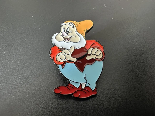 ‘HAPPY’ DWARF PIN Badge Snow White & Seven Dwarfs Enamel Brooch Disney ...