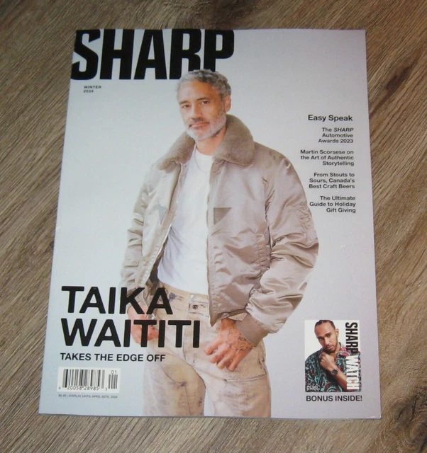 SHARP 2024 MAGAZINE TAIKA WAITITI Lewis Hamilton TRISTAN HOULE Martin ...