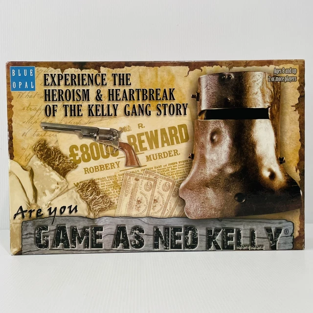 GAME AS NED Kelly Board Game Complete Australian Bushranger Blue Opal ...