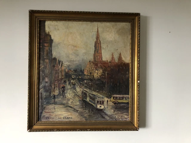 RARE SIGNED GERMAN Ferdinand Barth (1902-1979) Oil Paint On Canvas ...