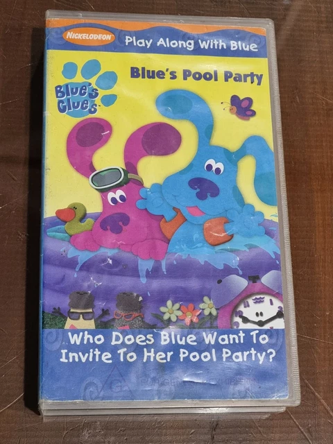 Blue S Clues Blue S Pool Party Vhs Video Tape Pal 2001 Nickelodeon Eur