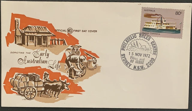 AUSTRALIA FDC WCS 1972 Depicting The Early Australian Life $3.75 ...