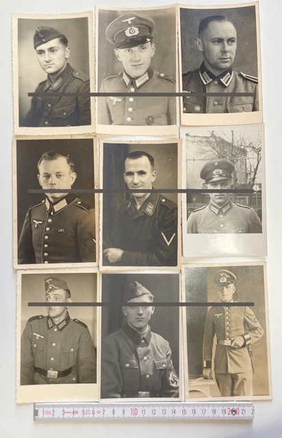 9 X WEHRMACHT Portrait Soldat - Luftwaffe Heer - 9 Fotos EUR 6,99 ...
