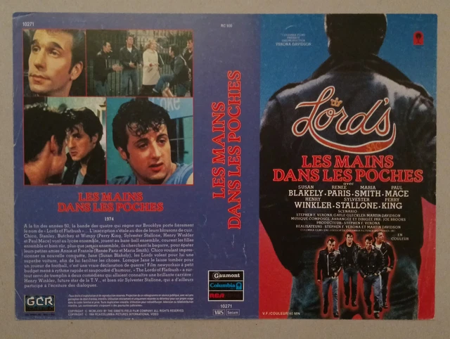 JAQUETTE VHS - Les Mains Dans Les Poches - Vhs Sleeve - Sylvester Stallone EUR 7,00 - PicClick FR