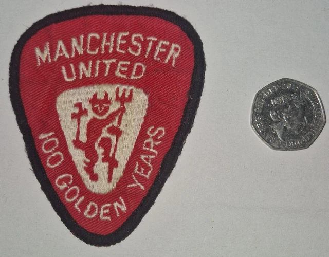 MANCHESTER UNITED FOOTBALL Club Vintage Patch Badge Rare 1970s Man ...