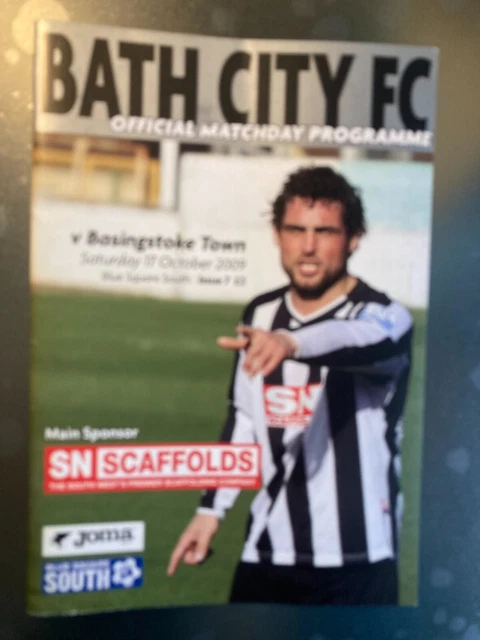 BATH CITY FC v Basingstoke Town Programme 17 October 2009 £1.99 ...