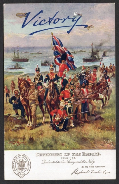 POSTCARD MILITARY ARTIST Harry Payne 8761 Defenders of Empire art ...