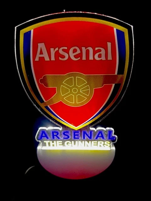 ARSENAL LIGHTBOX TABLE Lamp Light Up Crest Brand New Uk Seller £12.99 ...