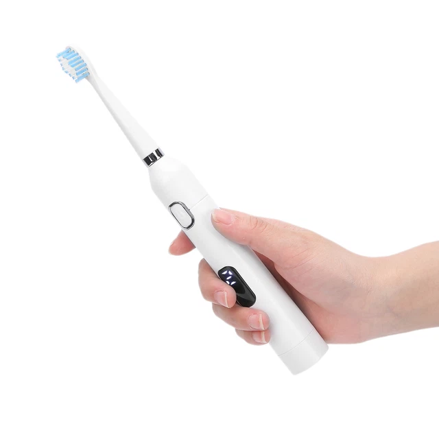 (WHITE)ELECTRIC TOOTHBRUSH RECHARGEABLE Power Toothbrush 9 Modes 1 ...
