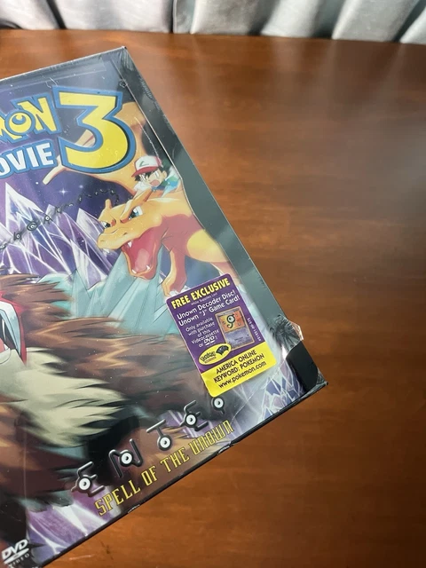 POKÉMON THE MOVIE 3 (DVD, 2001) Brand New Sealed - 1st Print W/ Card ...