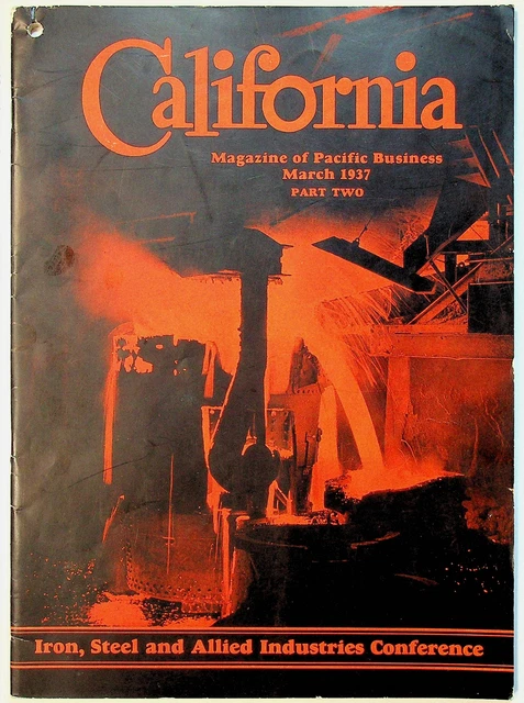 CALIFORNIA MAGAZINE VOL. 27 #3B VG 1937 $18.50 - PicClick