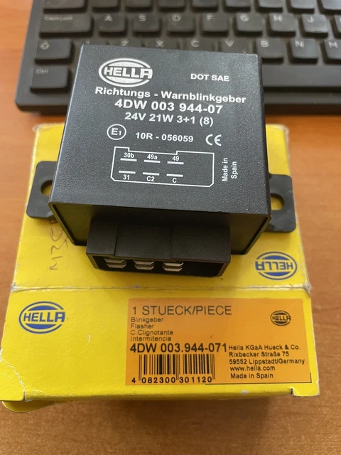 HELLA FLASHER UNIT Bus Coach Plaxton P/n 4DW 003 944-07 NOS £25.00 ...
