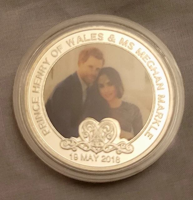 PRINCE HARRY & Megan Silver Royal Wedding Coin Spare Family Netflix ...