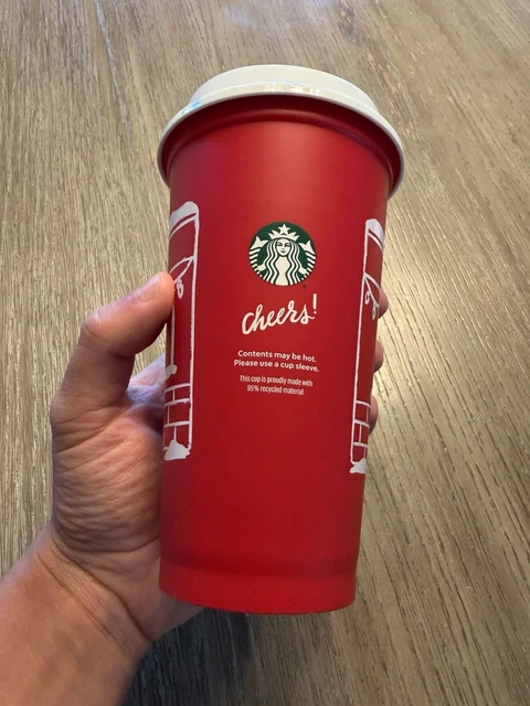 STARBUCKS CHRISTMAS RED Cup 2025 16oz Reusable Cup $23.83 - PicClick CA