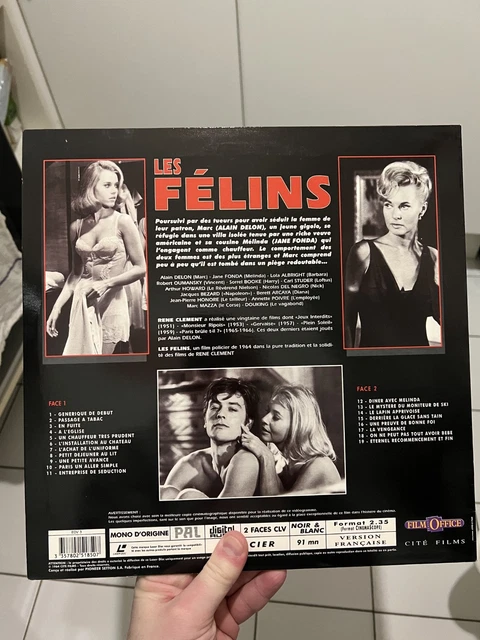 LASERDISC FELINS (LES) Alain Delon, Jane Fonda, Lola Albright EUR 5,00 ...