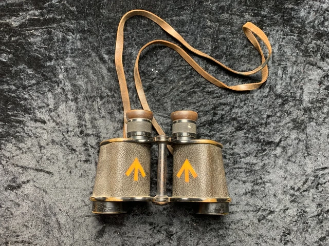ROSS LONDON STEREO Prism Binoculars Power = 6 Broad Arrow Military Mark ...