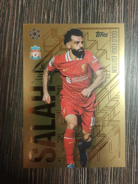 TOPPS MATCH ATTAX 2024/25 - Mohamed Salah Gold Edge Edition GE 4 £15.00 ...