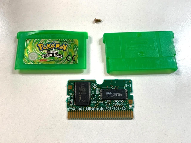 GAME BOY ADVANCE Original "Pokemon Edicion Verde Hoja" Version Pal ...