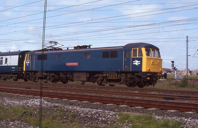ORIGINAL SLIDE . BR AL6 25kv Class 86 Electric Loco 86213 . Farington ...