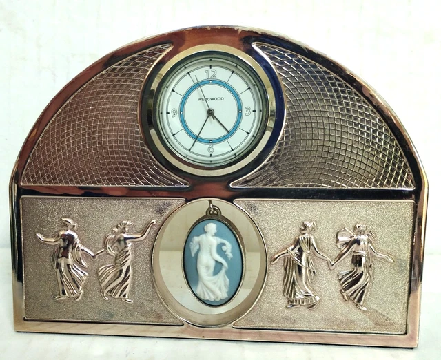 VERY RARE VINTAGE Wedgwood Jasperware Silver Plated Clock - Dancing ...