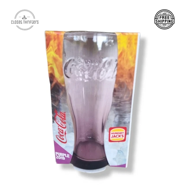 HUNGRY JACKS COCA Cola Flame Meets Ice Coke Glass in Purple 2019 New in ...