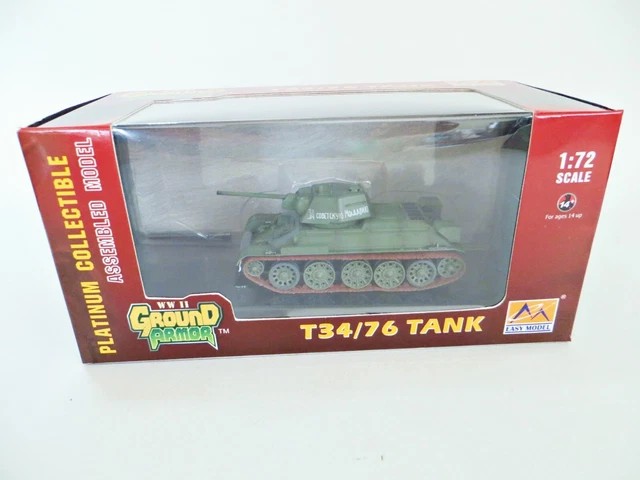 EASY MODEL WWII Ground Armor 'Russian T34/76 Tank 3A Soviet' 1:72 Mib ...