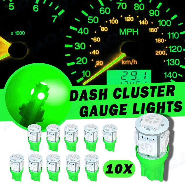 NEW DASH INSTRUMENT Cluster Gauge green SMD LED LIGHT KIT Fit 98-02 ...