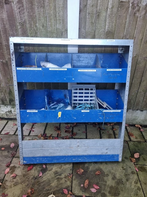 USED METAL VAN racking shelving £70.00 - PicClick UK